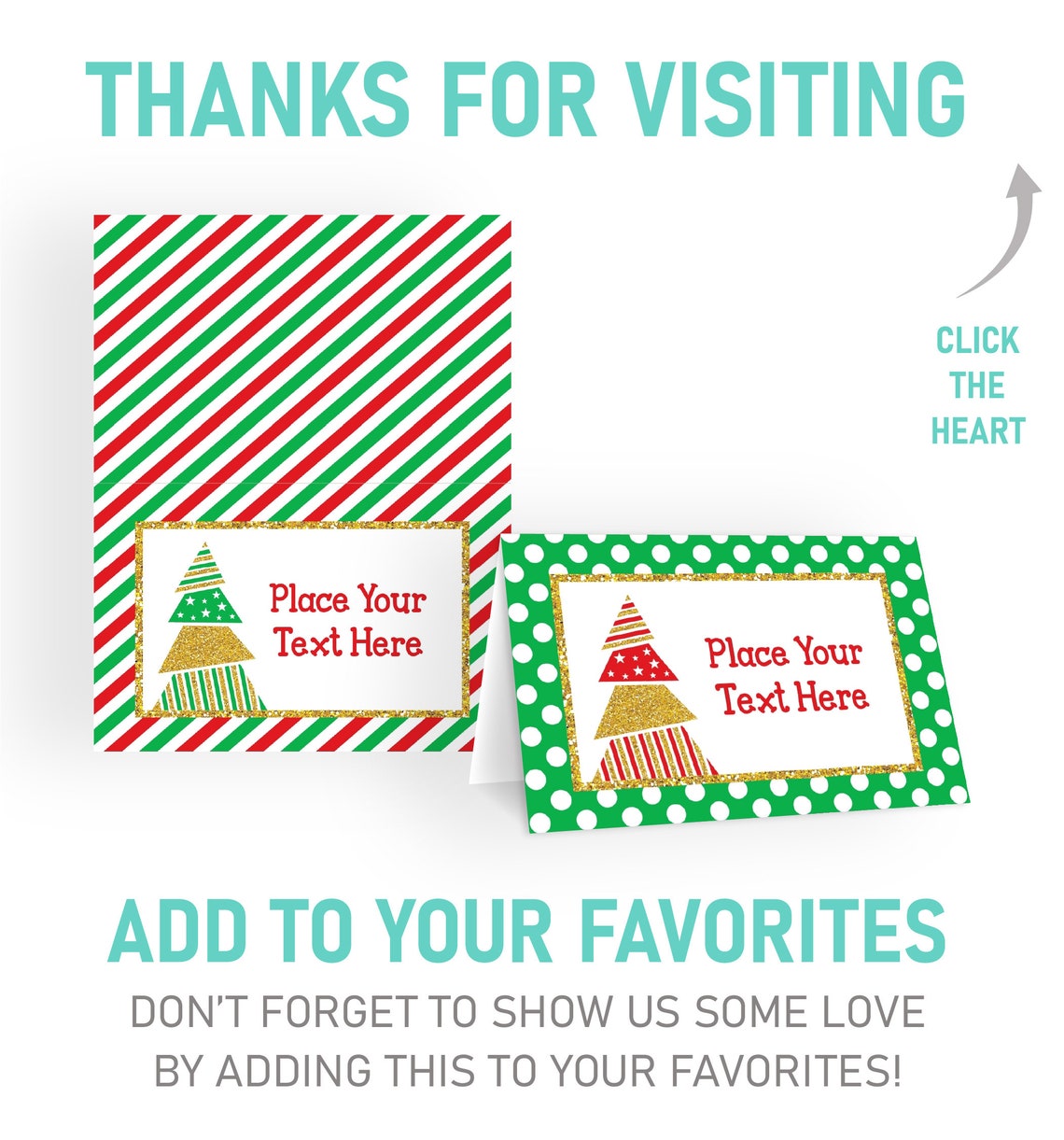 Christmas Party Place Cards Editable Christmas Tent Card - Etsy
