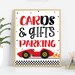 Race Car Cards and Gifts Parking Sign Printable Racing - Etsy