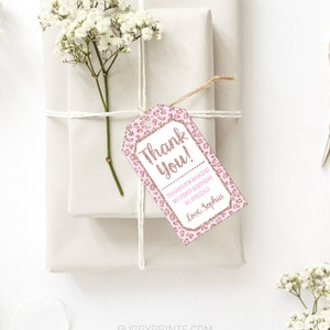 Cheetah Birthday Party Favor Tags, Editable Cheetah Favor Tags Template ...