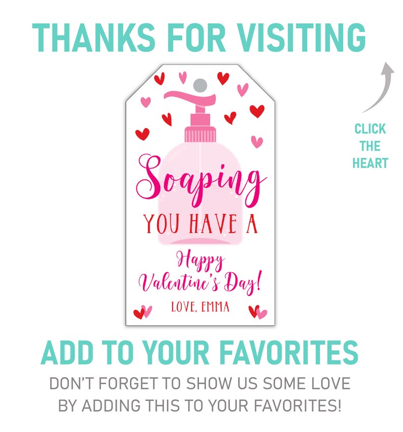 Valentine's Day Gift Tag, Editable Teacher Valentines Gift Tag ...