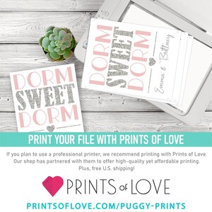 Personalized Dorm Decor, Dorm Room Sign, Dorm Sweet Dorm Sign, Editable ...