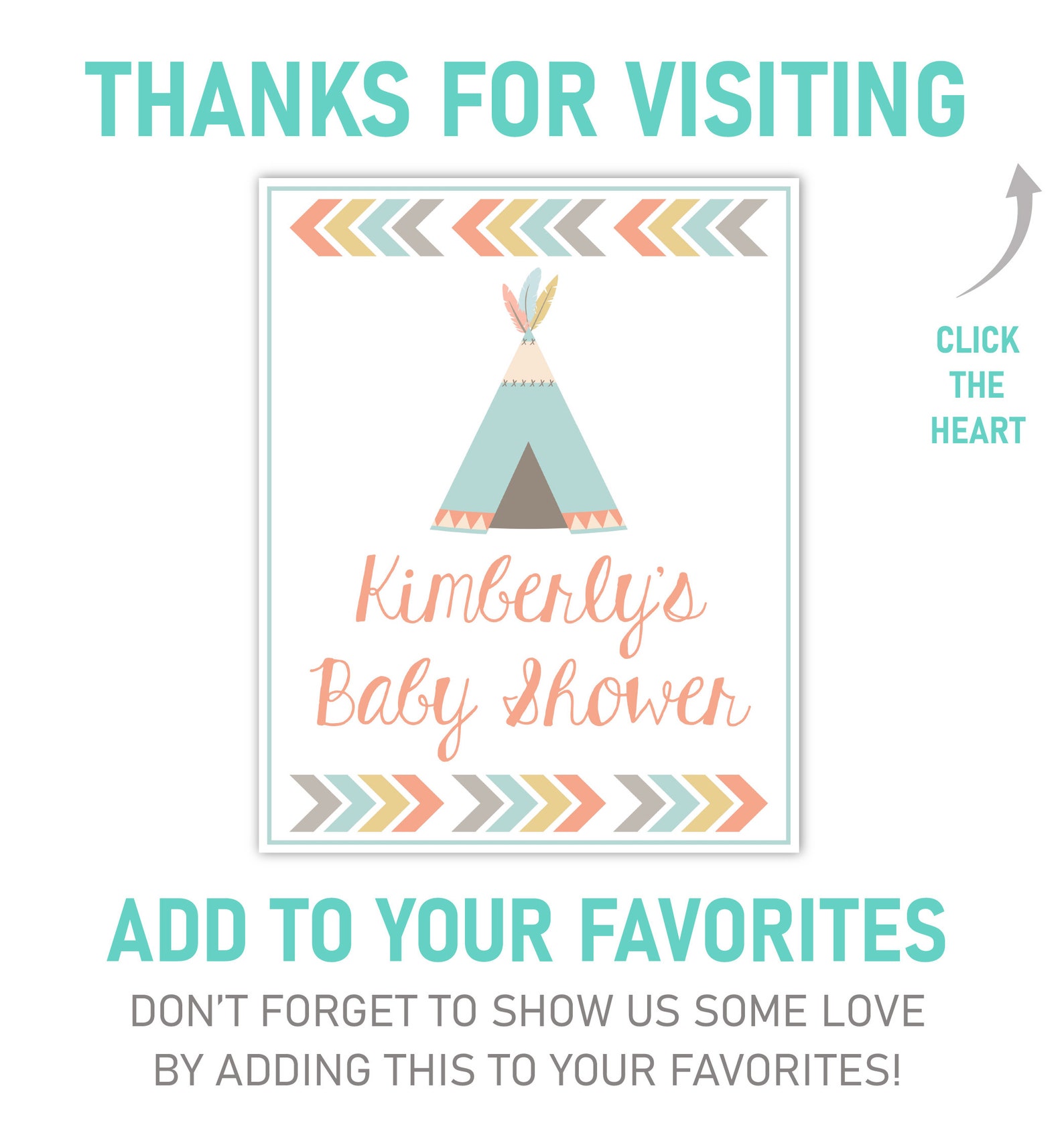 Tribal Baby Shower Party Sign Editable Tribal Welcome Sign - Etsy