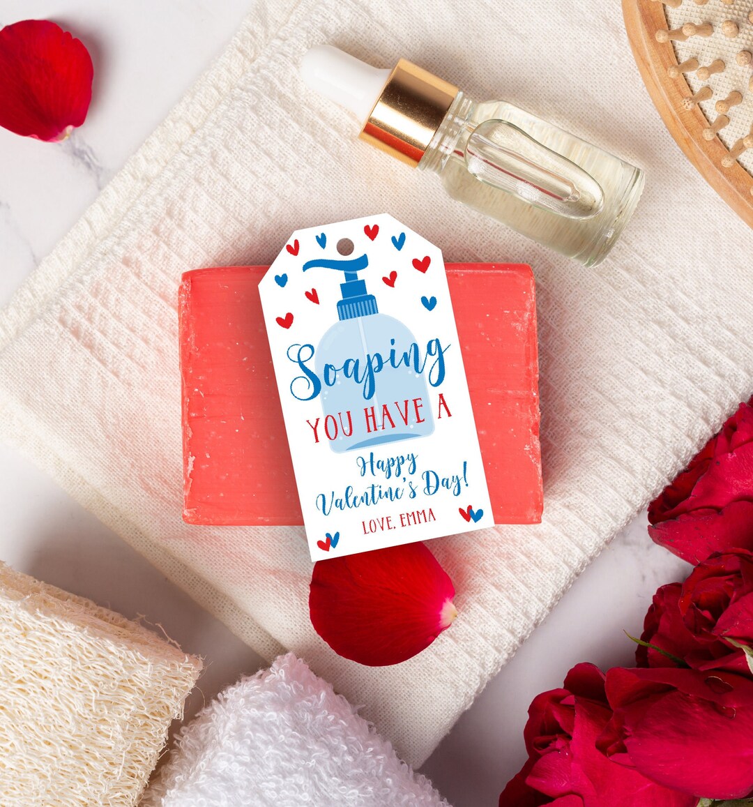 Valentine's Day Gift Tag, Editable Teacher Valentines Gift Tag ...