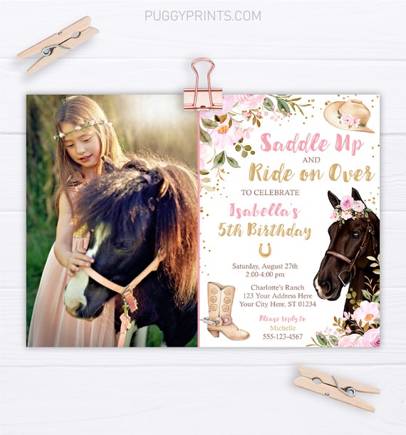 Horse Birthday Invitation Editable Horse Invitation Template Horse Birthday Invitation Editable Horse Invitation Template