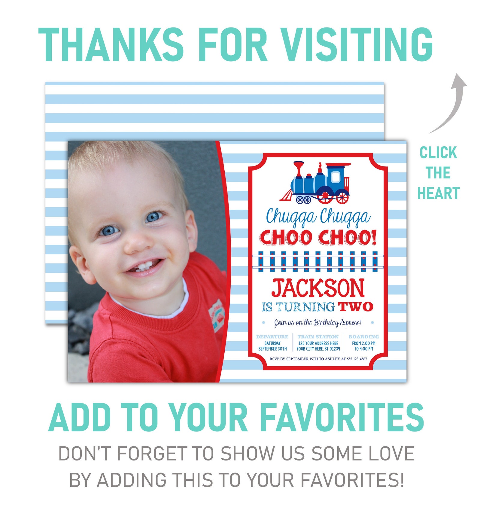Train Birthday Invitation Editable Train Invitation Template - Etsy