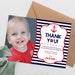 Nautical Birthday Thank You Card Editable Nautical Thank You - Etsy