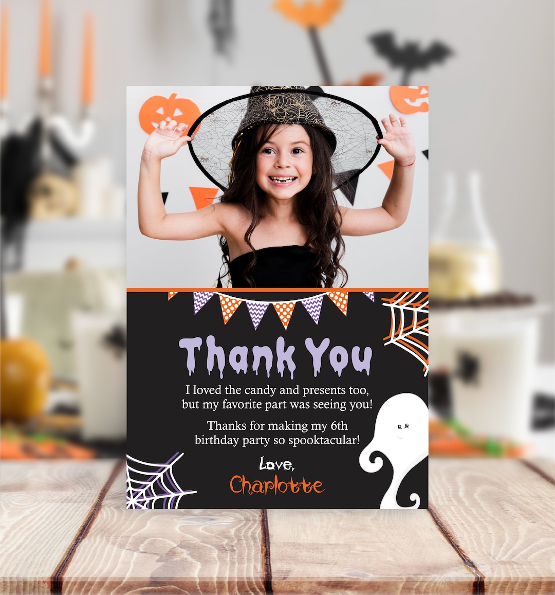 Halloween Birthday Thank You Cards at Jesse Gisborne blog