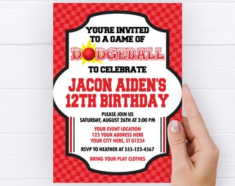 Dodgeball Birthday Party - Etsy