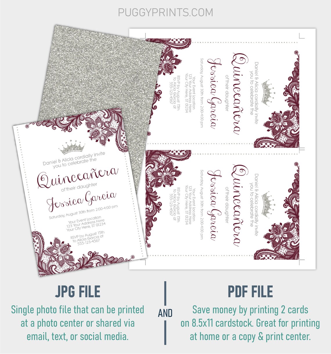 Quinceanera Invitation Princess Quinceañera Invitation - Etsy