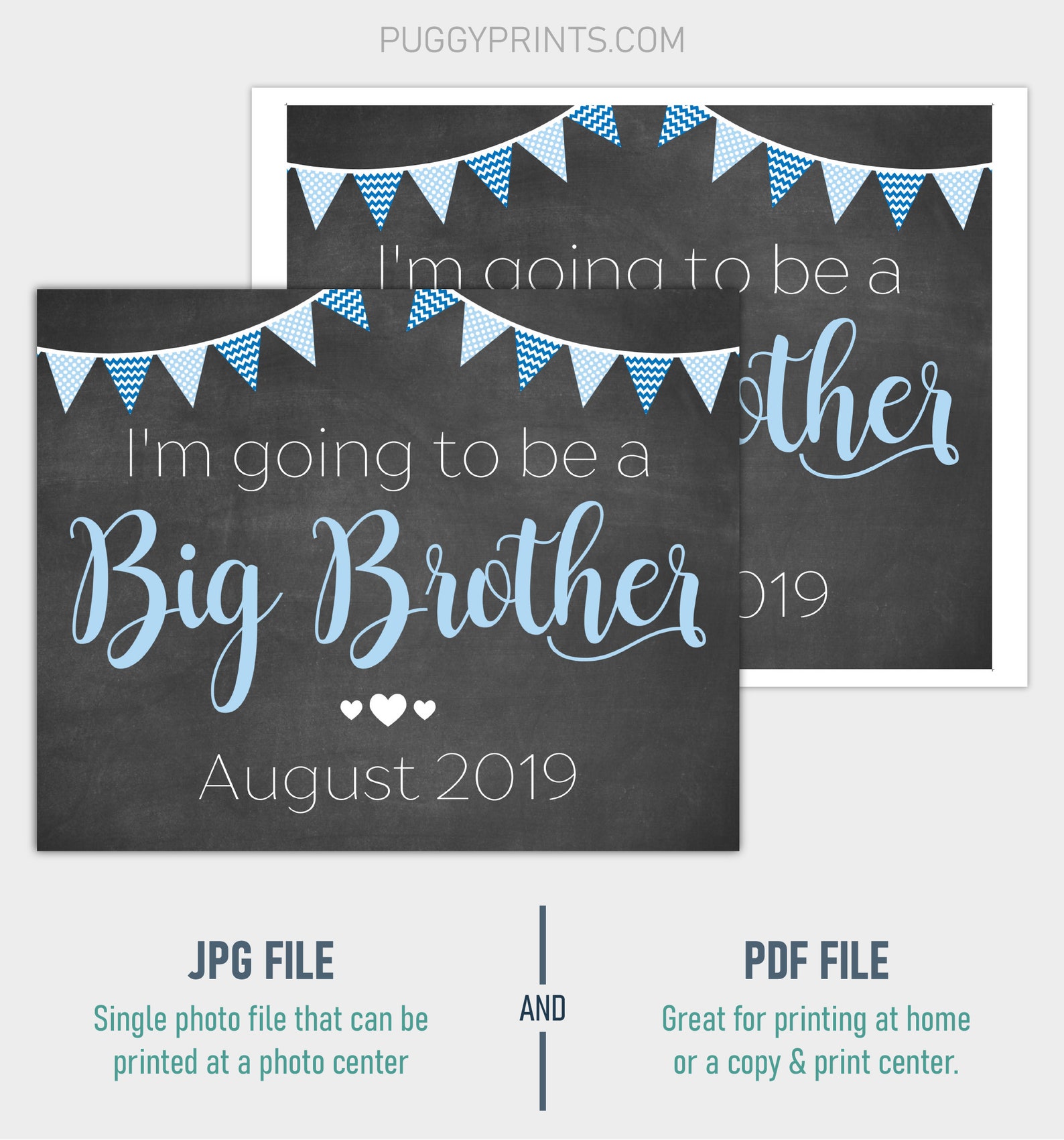 I'm Going to Be a Big Brother Baby Announcement Sign | Etsy