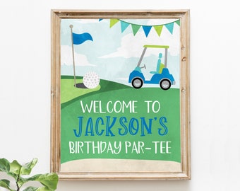 Golf Birthday Party Welcome Sign - Etsy