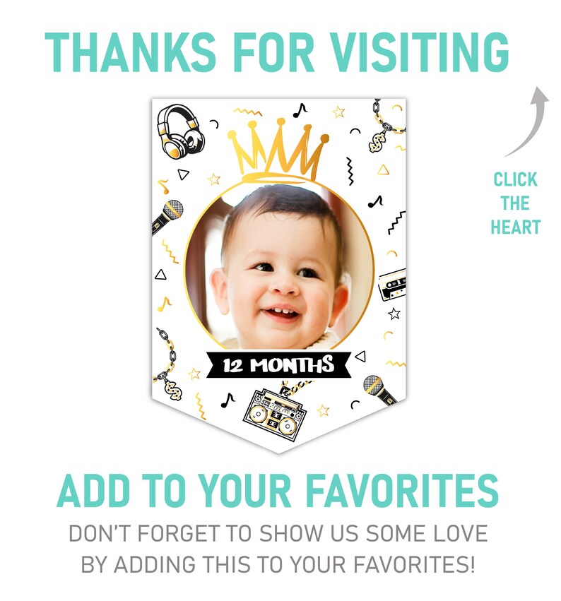 Notorious One Monthly Photo Banner Editable the Big One Hip - Etsy