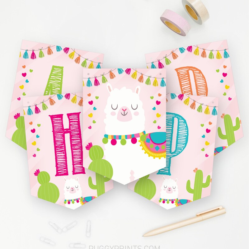 Llama Banner - Etsy