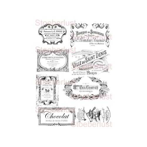 Water Decal Print Transfer to Furniture Wood or Paper - Etsy