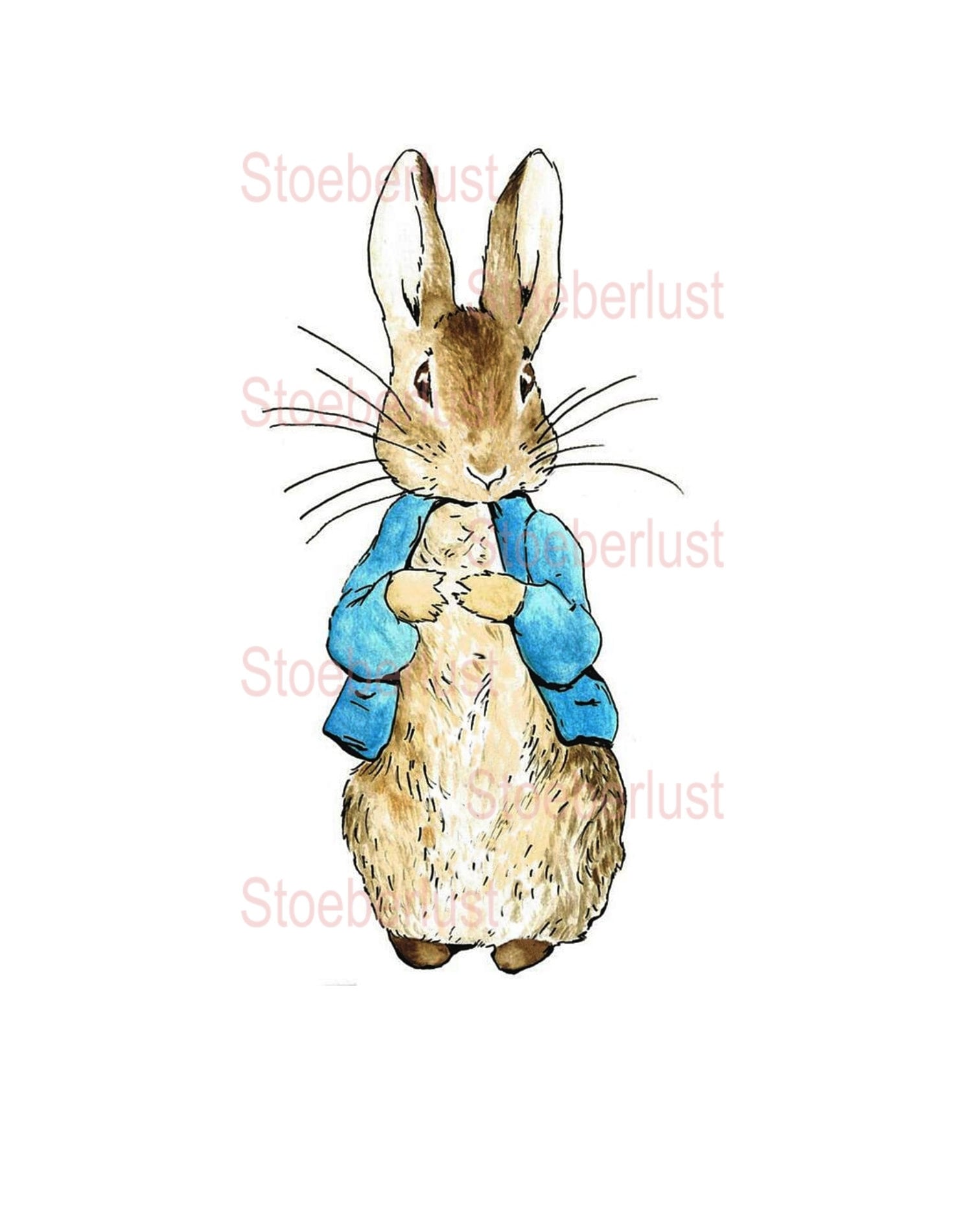 Hase Peter Rabbit auf A 4 Beatrix Potter Decalfolie - Etsy.de