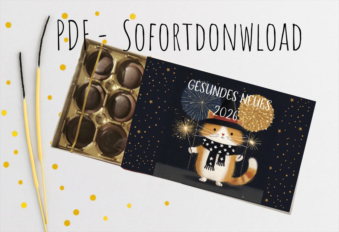 Toffifee Wrapper for New Year's Eve (PDF) – Happy New Year 2026 ...