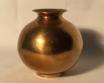 Gold rimmed vase | Etsy