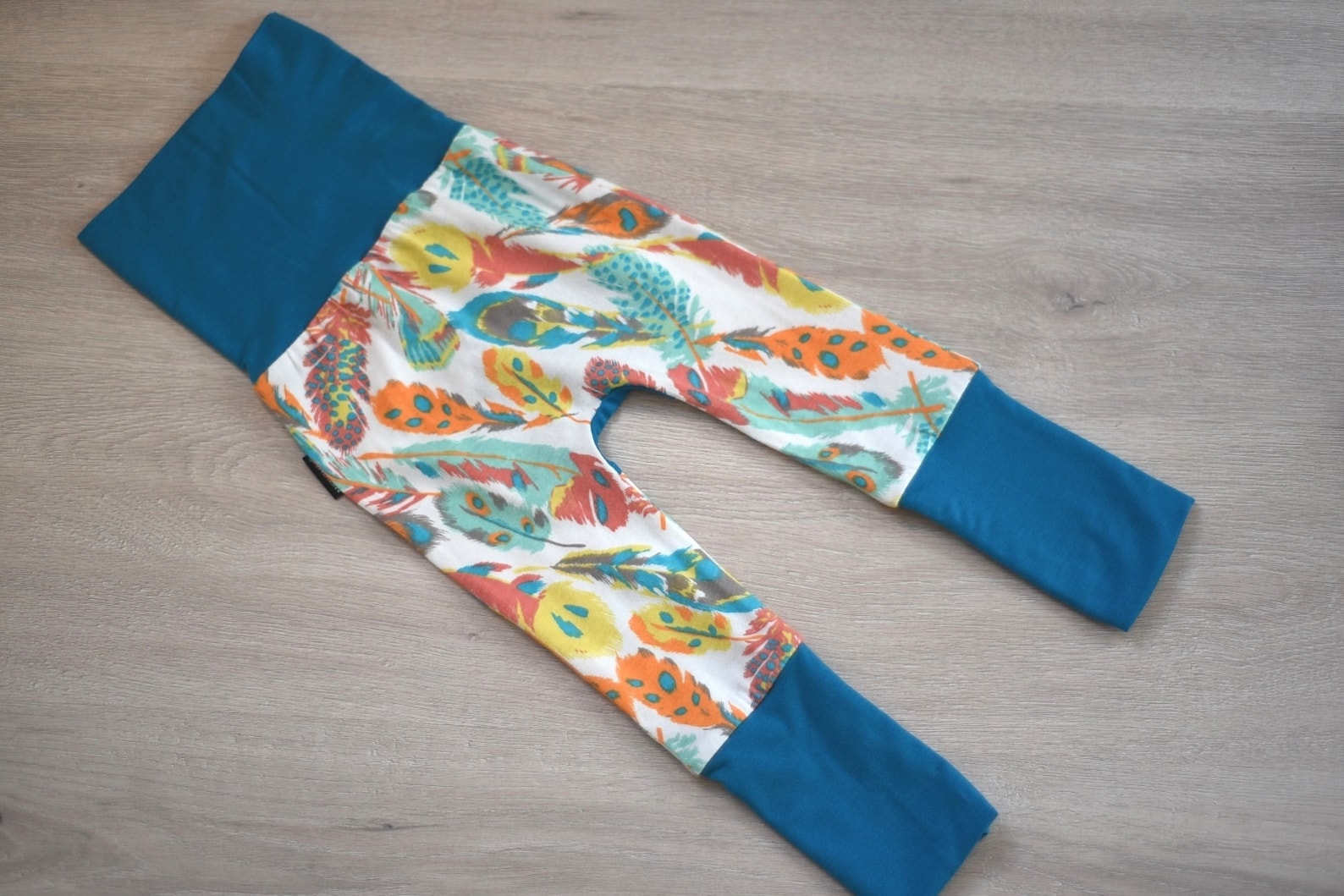 18mth-3t Feather Pants / Feather Print Grow With Me Pants With - Etsy UK
