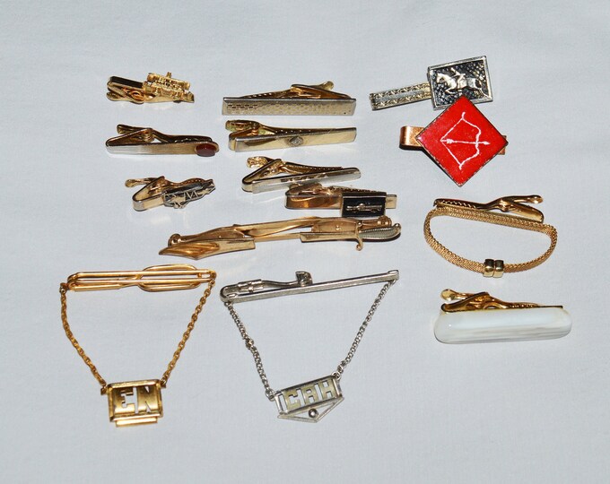 Vintage Tie Clips Lot of 14, Anson, Swank, 1940s 1960s - Etsy