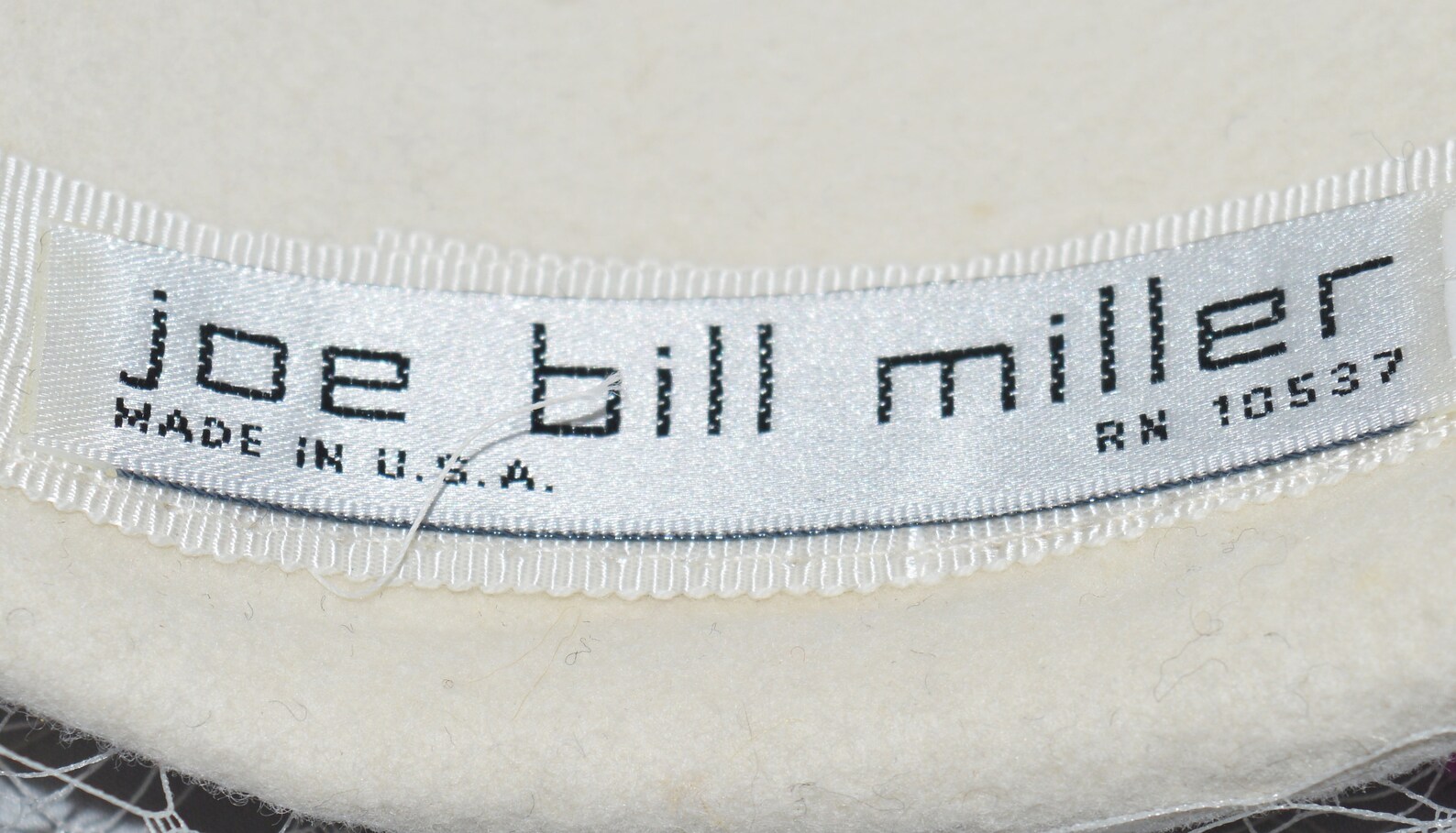 Vintage Hat Joe Bill Miller 1980s White Wool Fascinator | Etsy