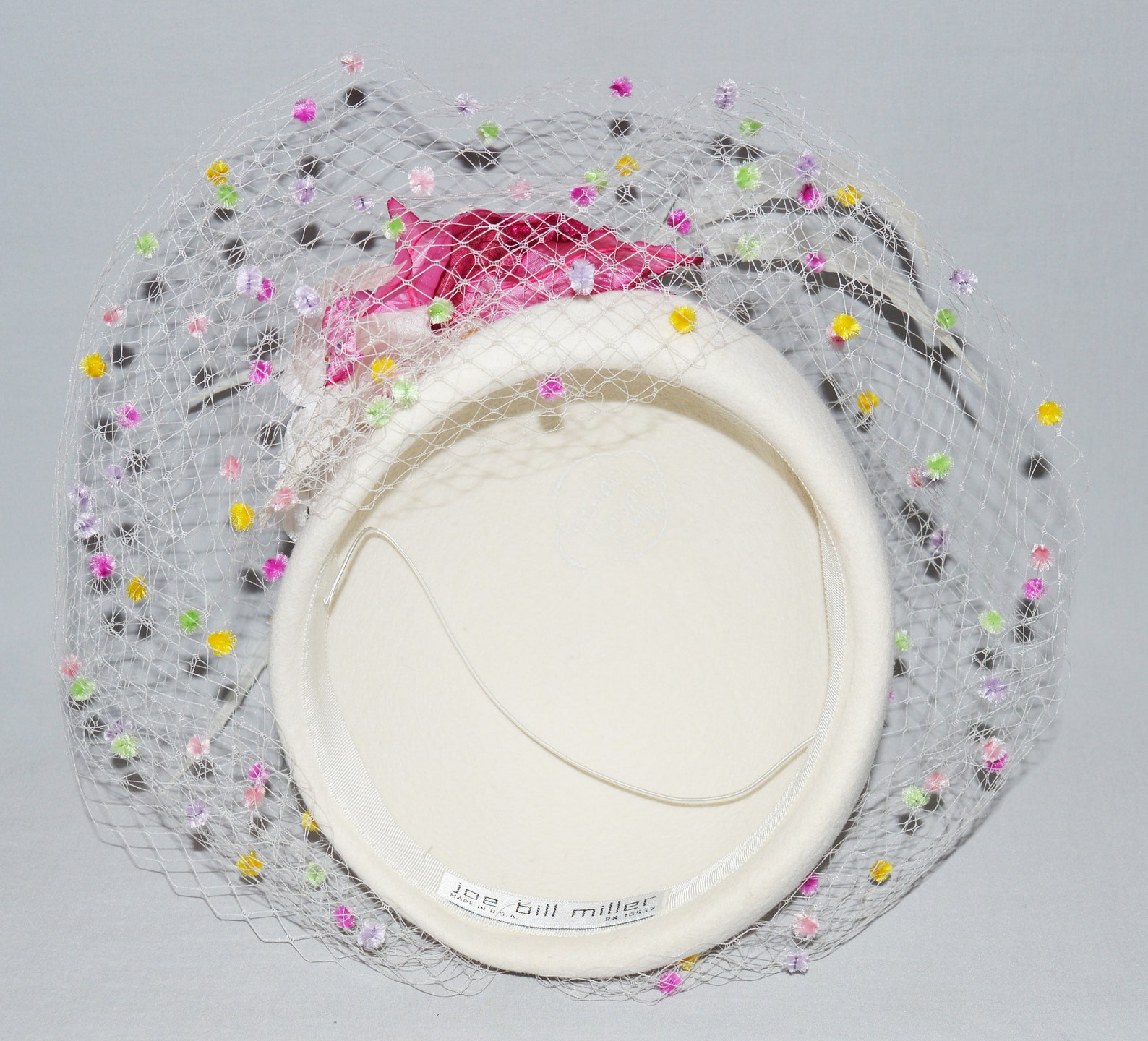 Vintage Hat Joe Bill Miller 1980s White Wool Fascinator | Etsy