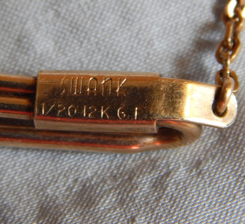 Vintage Tie Clip Masonic Symbol Swank 12K Gold Filled | Etsy