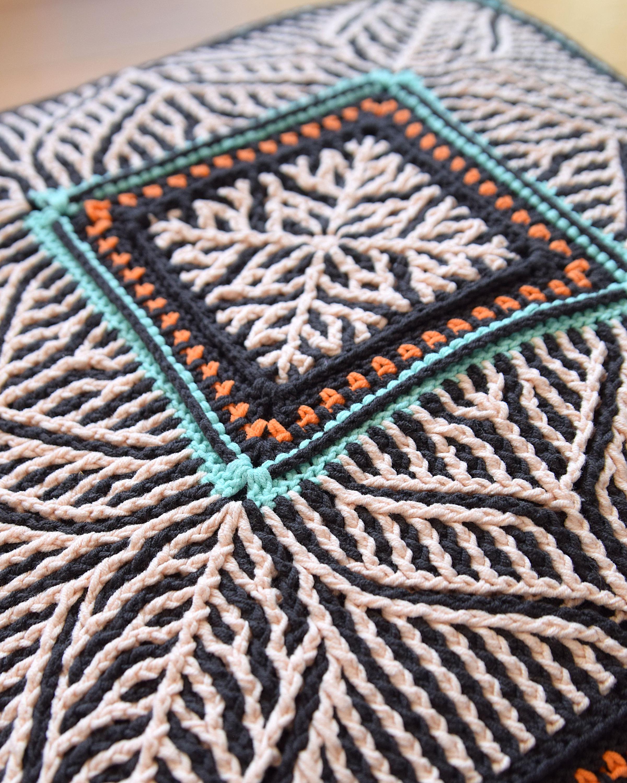 Arcadia Square Crochet Pattern: Brioche Textured Pillow (video Tutorial ...