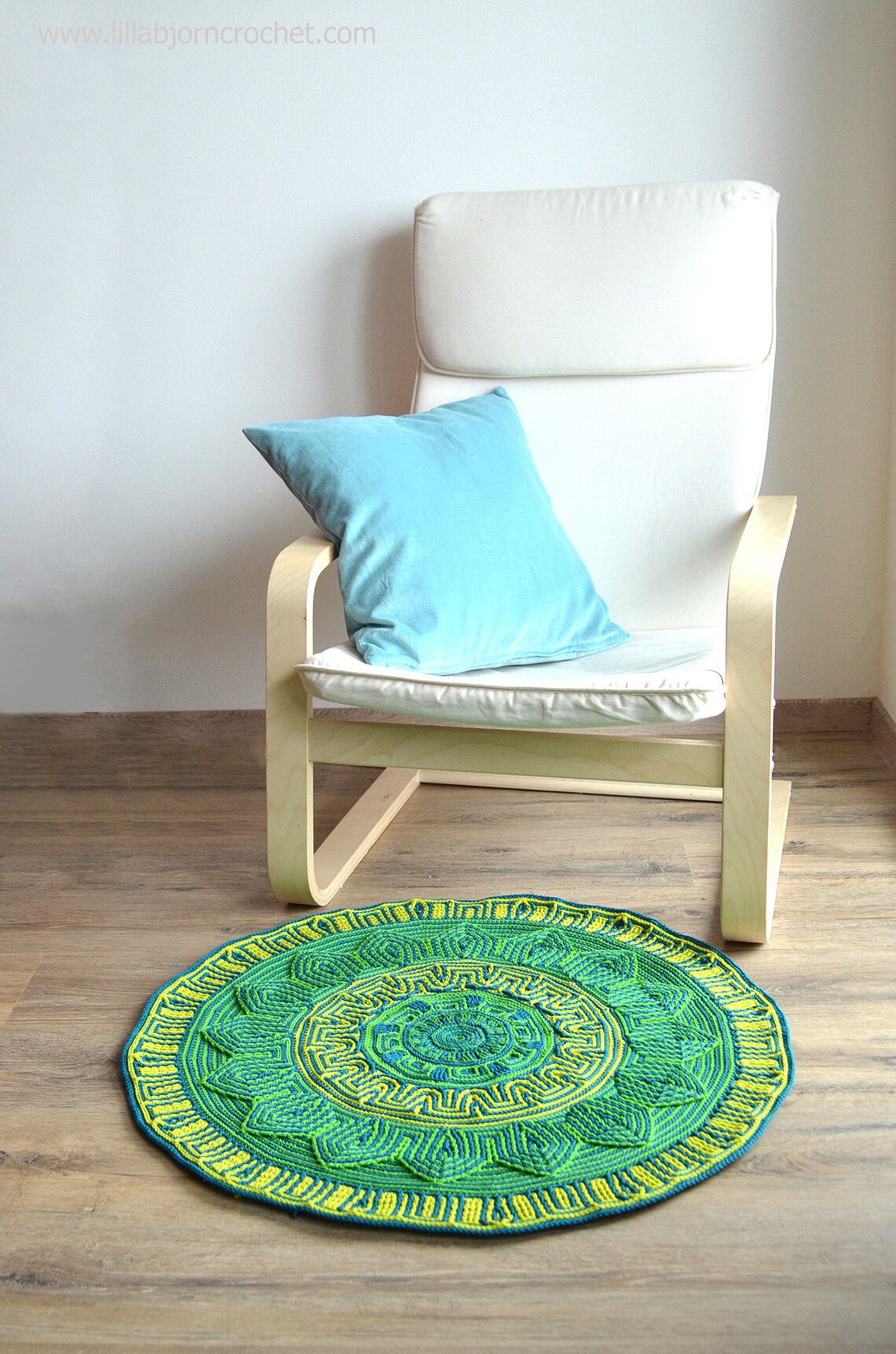 Labyrinth Mandala Rug Border Crochet Pattern (PDF Pattern) - Etsy