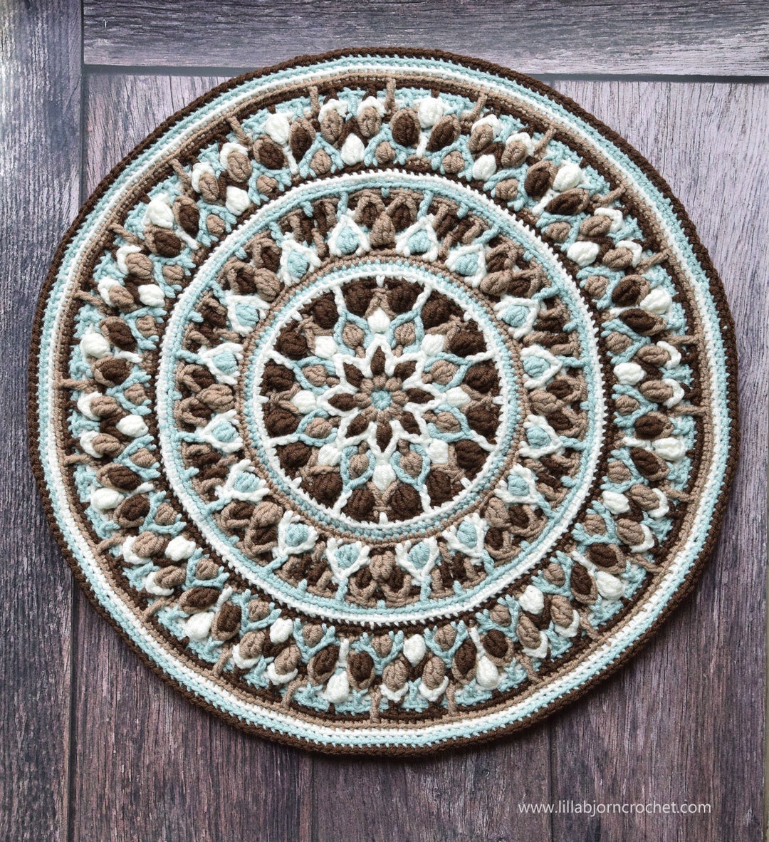 Crochet Mandala Potholder PATTERN - Overlay Crochet PDF - Table ...