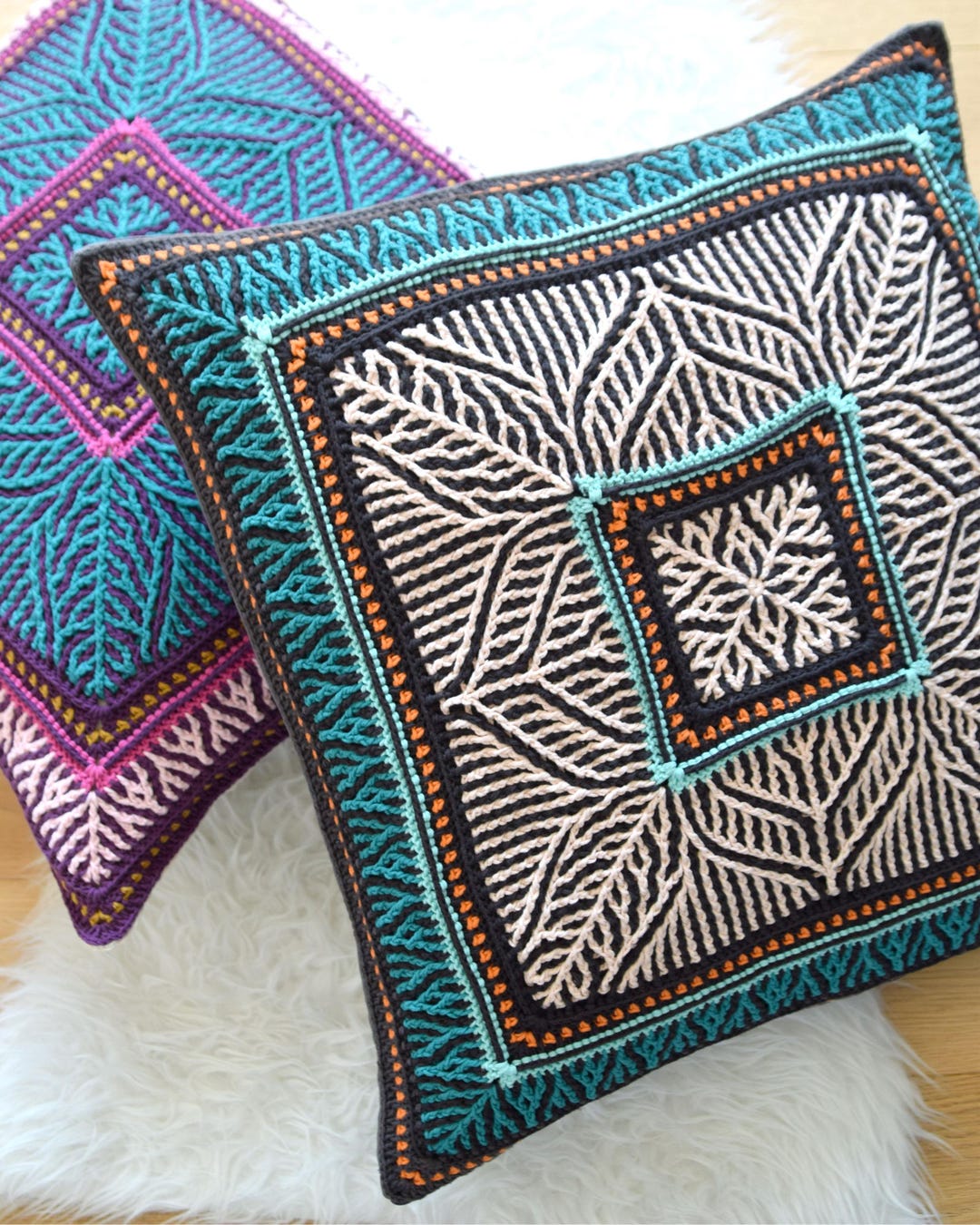 PATTERN - Arcadia Square Crochet Pattern - Brioche Crochet - Textured ...