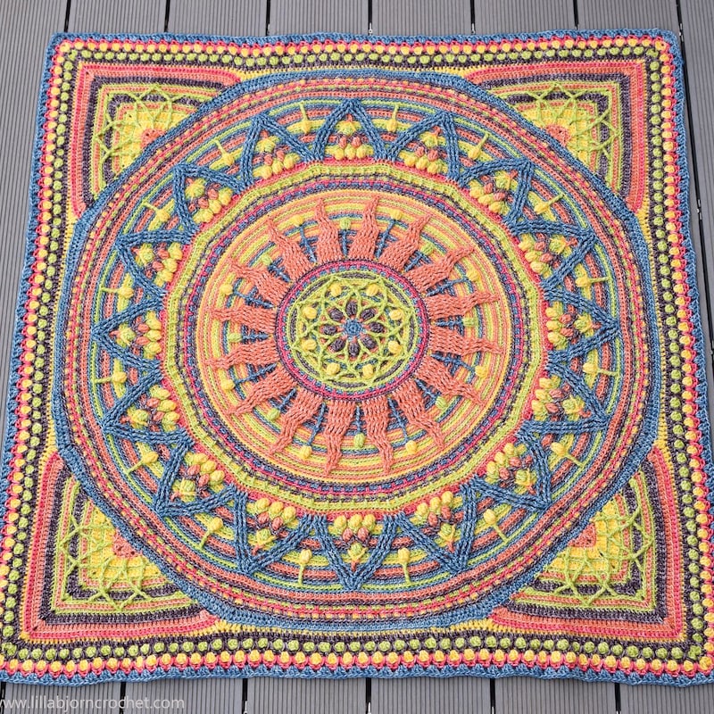 Crochet Mandala Blanket - Etsy
