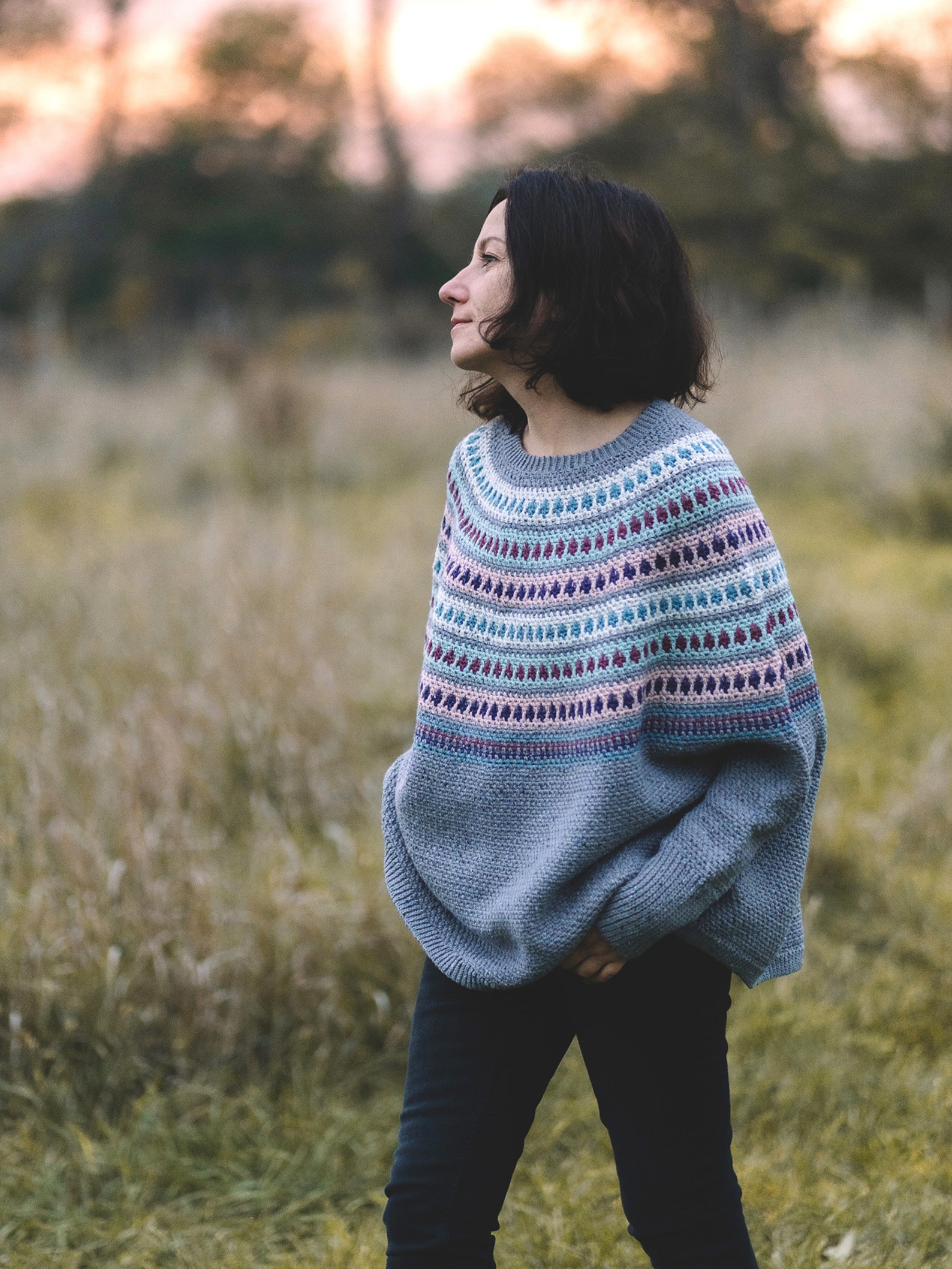 PATTERN - Crochet Poncho, Sweater, Swoncho - Mosaic Crochet - Oversized ...
