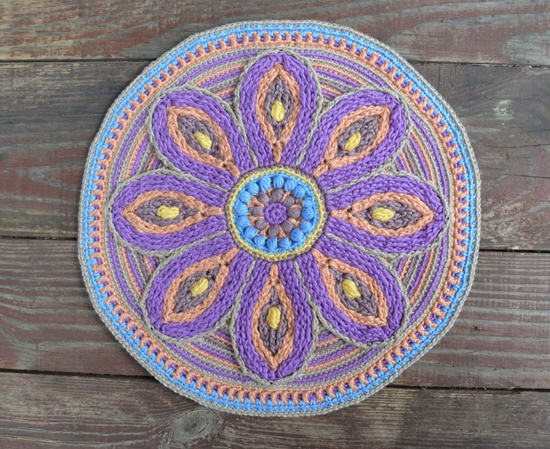 Crochet Mandala PATTERN Table or Wall Decoration Mandala - Etsy