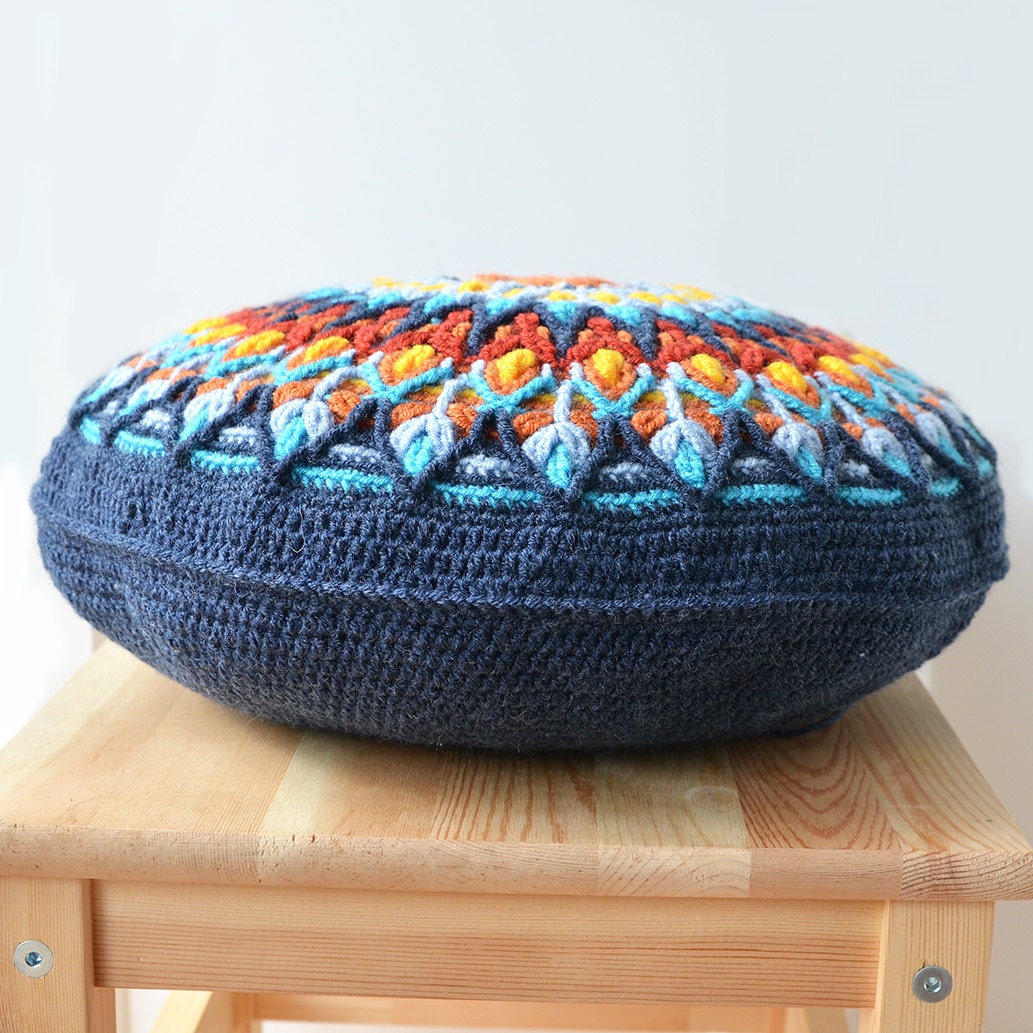 Spanish Mandala Overlay Crochet PATTERN Round Colorful - Etsy Australia