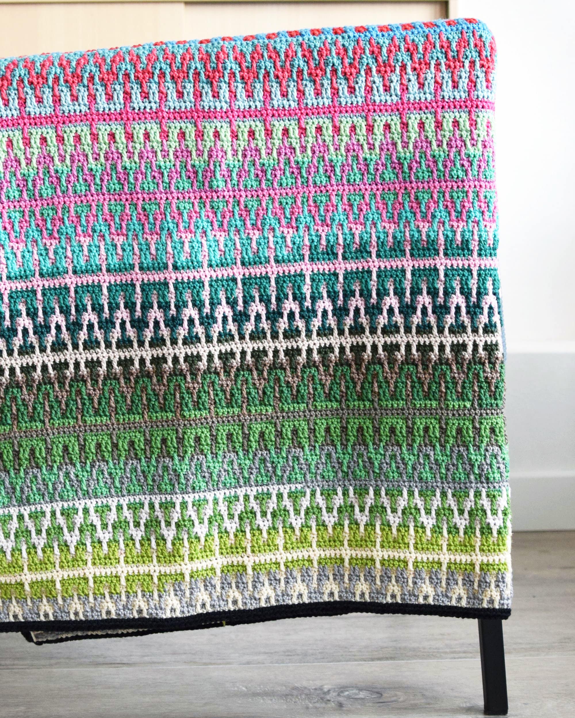 PATTERN: Mosaic Blanket Crochet Pattern a Very Rainbow | Etsy