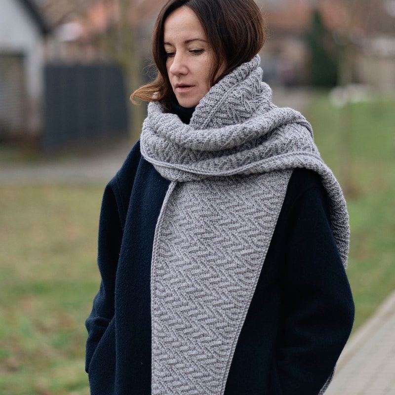 2 Color Shawl Pattern - Etsy