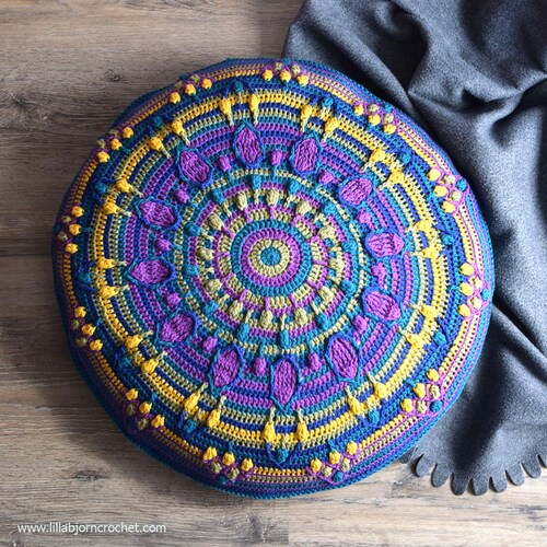 Spanish Mandala Overlay Crochet PATTERN Round Colorful - Etsy