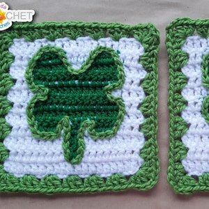 Four Leaf Clover Graph Crochet PATTERN PDF - Fair Isle Style PLUS ...