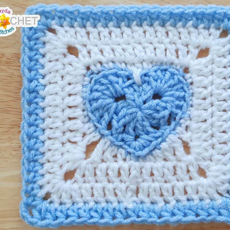 Heart Granny Square Pattern - Etsy