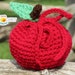 Crochet Apple Drawstring Sack PDF PATTERN - Easy Drawstring Bag, Pouch ...