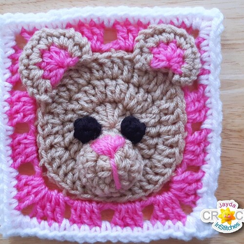 Little Teddy Bear 6 Inch Granny Square Crochet PATTERN PDF - Etsy