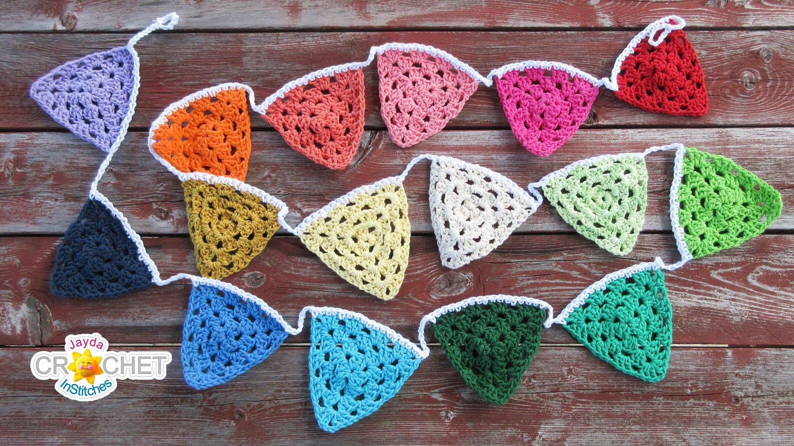 Granny Triangle Crochet PATTERN PDF - Make a Bunting Instructions ...