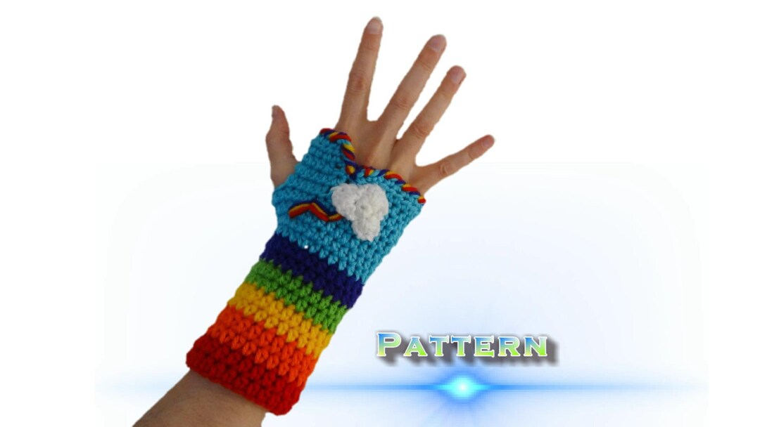 Crochet Superhero Gauntlets PATTERN PDF - Fingerless Gloves, Costume ...