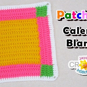 Square in A Square Crochet PATTERN PDF - Patchwork Quilt-style Calendar ...