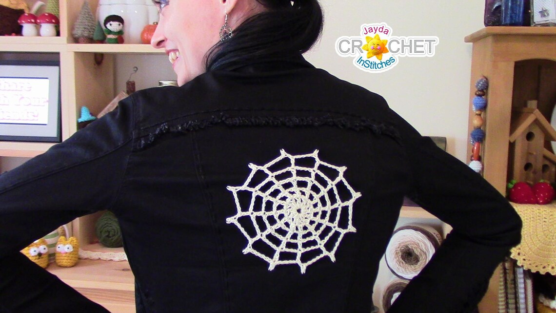 Crochet Spider Web PDF PATTERN Lace Doily Applique or - Etsy
