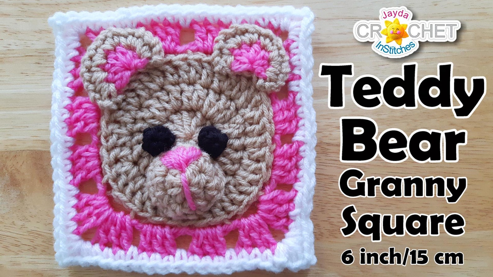 Little Teddy Bear 6 Inch Granny Square Crochet PATTERN PDF - Etsy
