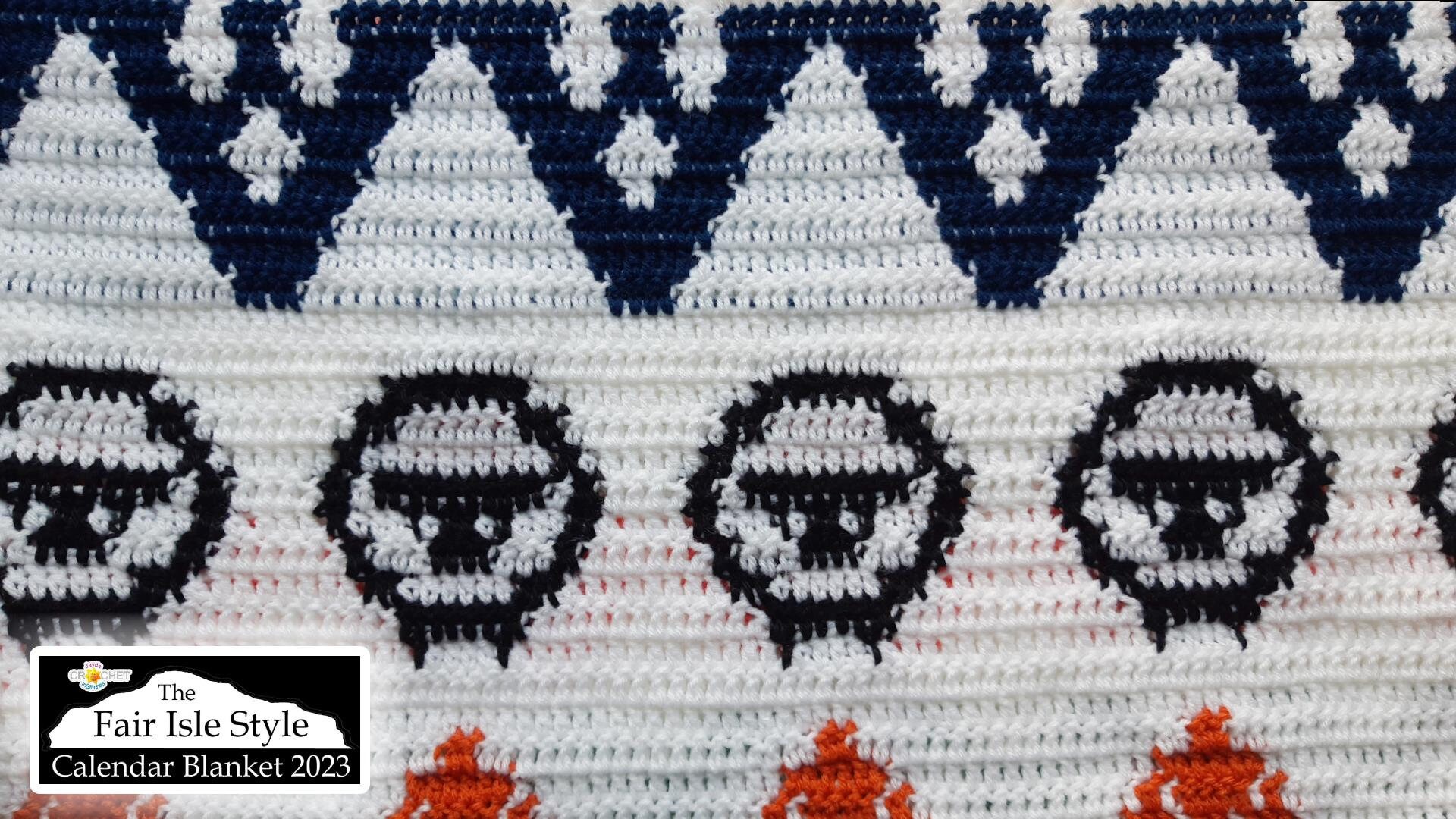 Mountain & Stars Graph Crochet PATTERN PDF - December Fair Isle Style ...