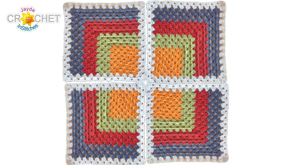 Extra Large 16 Inch Mitered Granny Square PATTERN PDF - Pattern ...