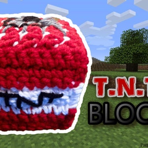 TNT Block Crochet Pattern - Video Game Stuffed Toy Plush - Jayda ...