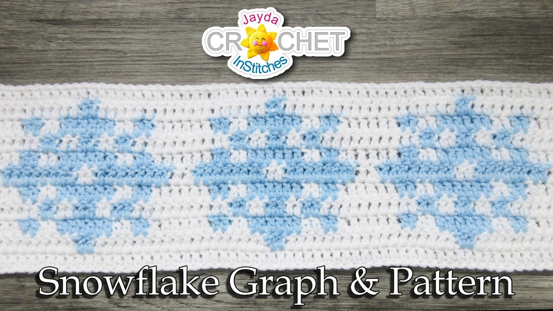 Snowflake Graph Crochet PATTERN PDF - January Fair Isle Style Calendar ...
